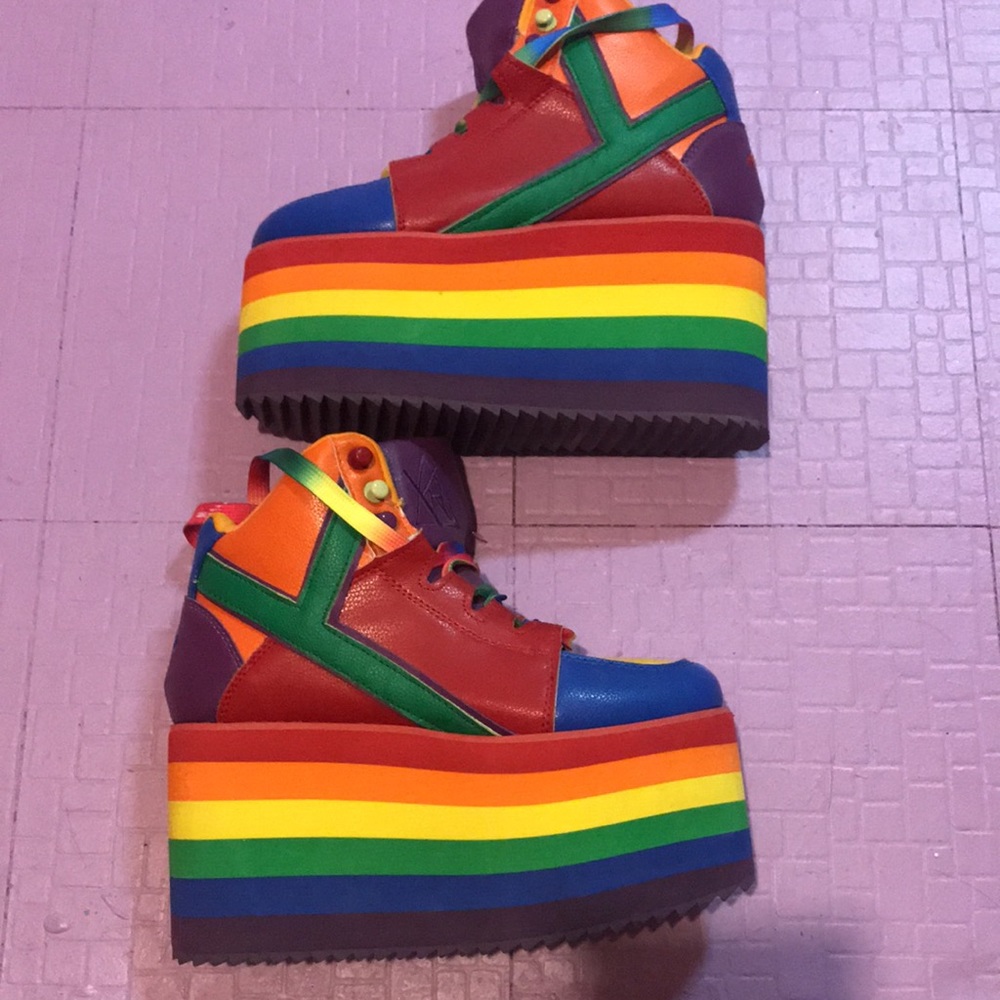 Rainbow Platform Sneakers - Gem